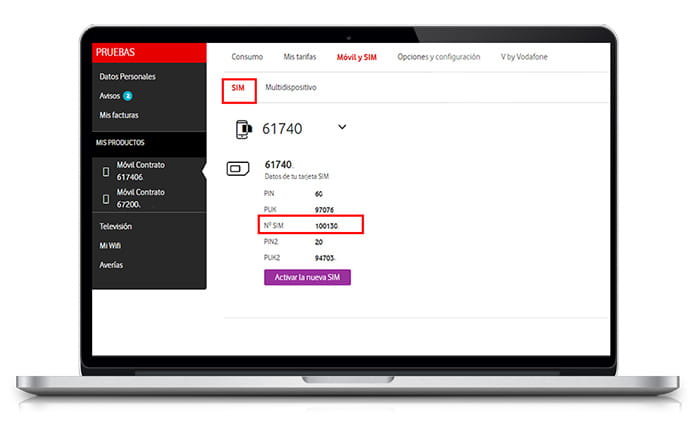 ¿Cómo consultar el código ICC asociado a mi tarjeta? | Ayuda Vodafone ...
